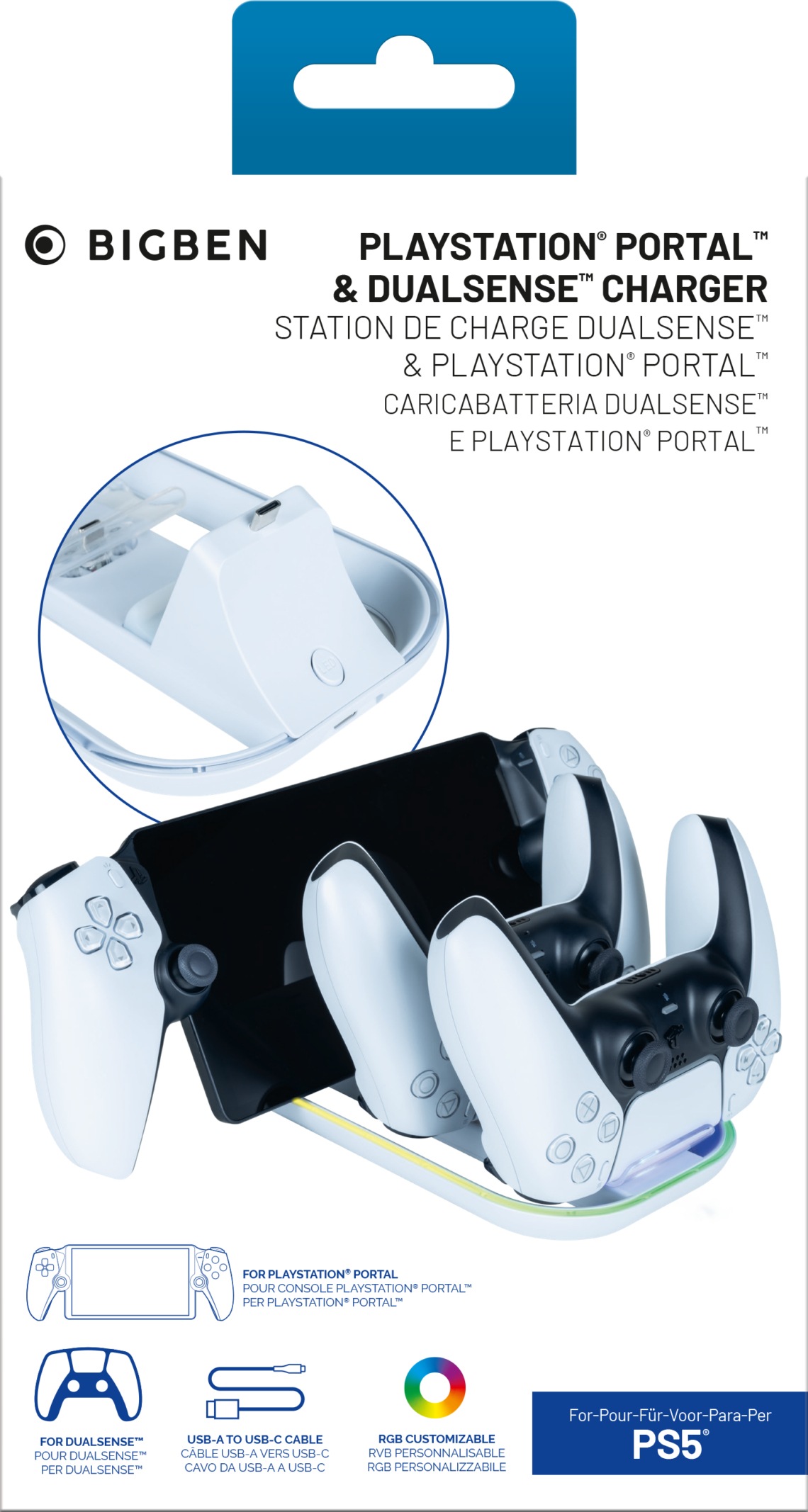 PS5 PLAYSTATION 5 SONY Licensed Premium NACON 3-in-1 Portal Ds5 ...