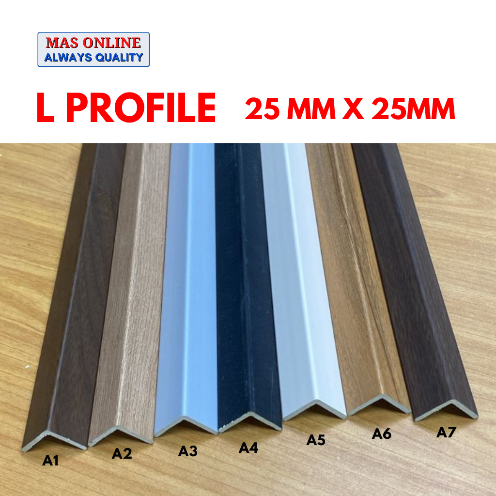 Panel Dinding L PROFILE Fluted wall panel WPC Fluted Panel PVC Edging ...
