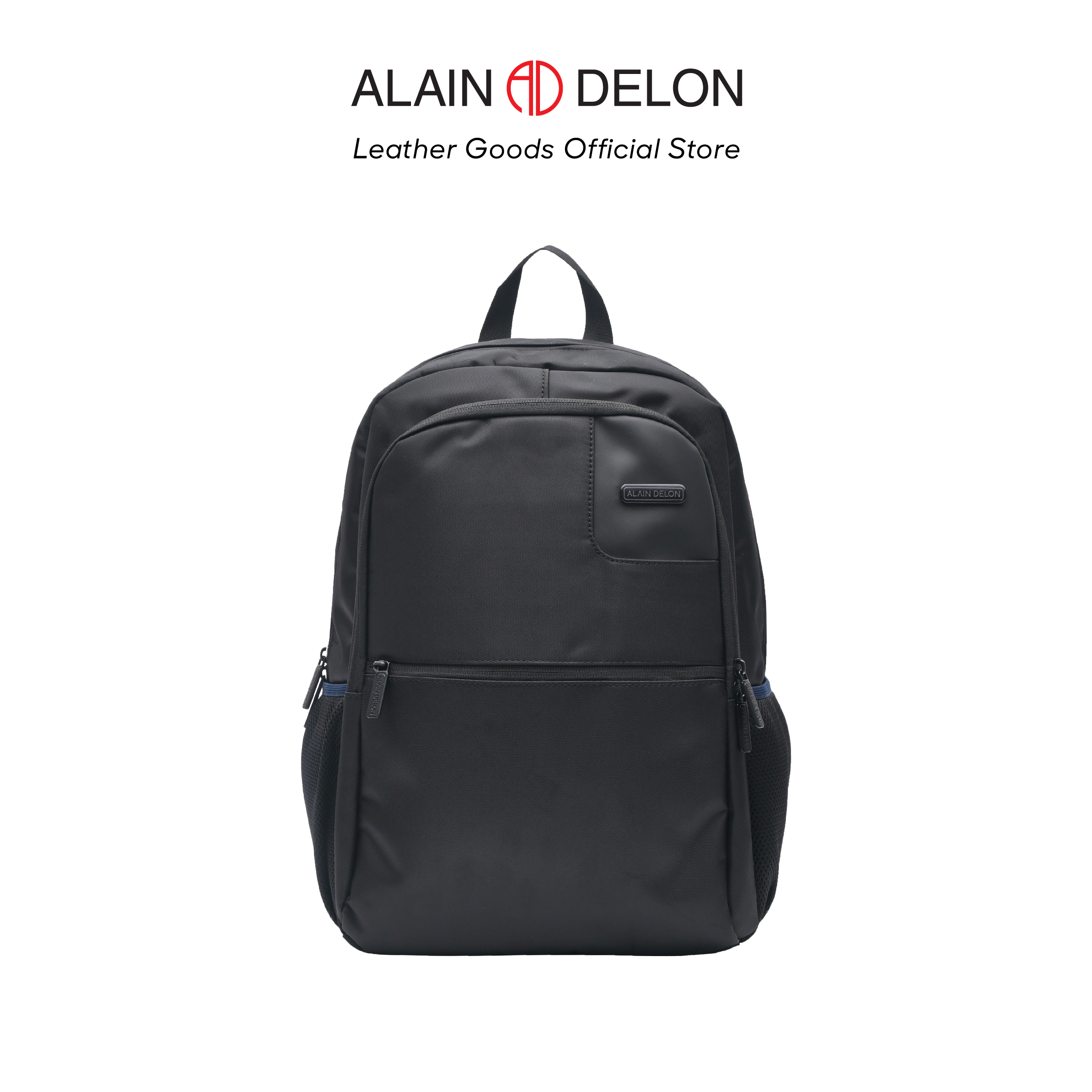 ALAIN DELON MEN STYLISH NYLON BACKPACK WITH LUGGAGE STRAP ...