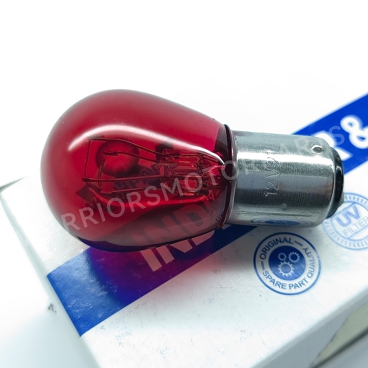 MOTORCYCLE TAIL LAMP BULB [AUTO] REAR BULB (1PC) S25 12V 21/6W (RED ...
