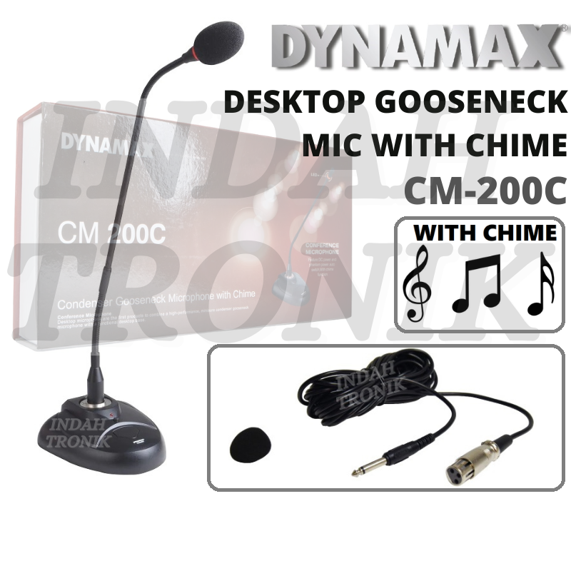 DYNAMAX CM200C Condenser Gooseneck Wired Microphone Conference Mic ...