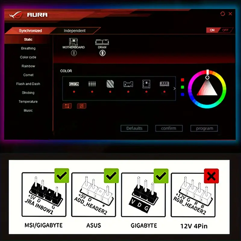 GSL Prism 4 Pro White 5V ARGB PWM 12CM Casing Fan Cooling Fan Support ...