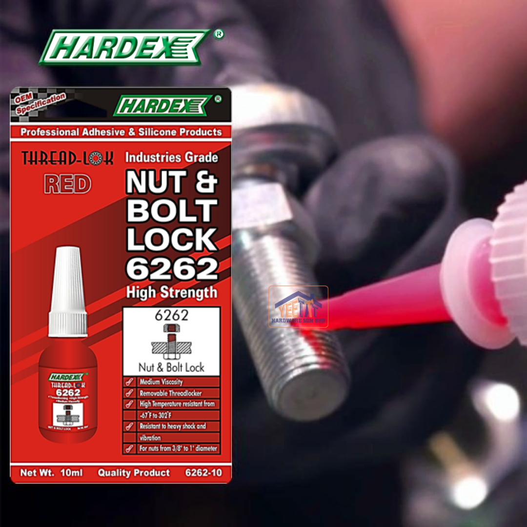 [ HARDEX ] Nut & Bolt Lock 6262 Industries Grade High Strength Medium ...
