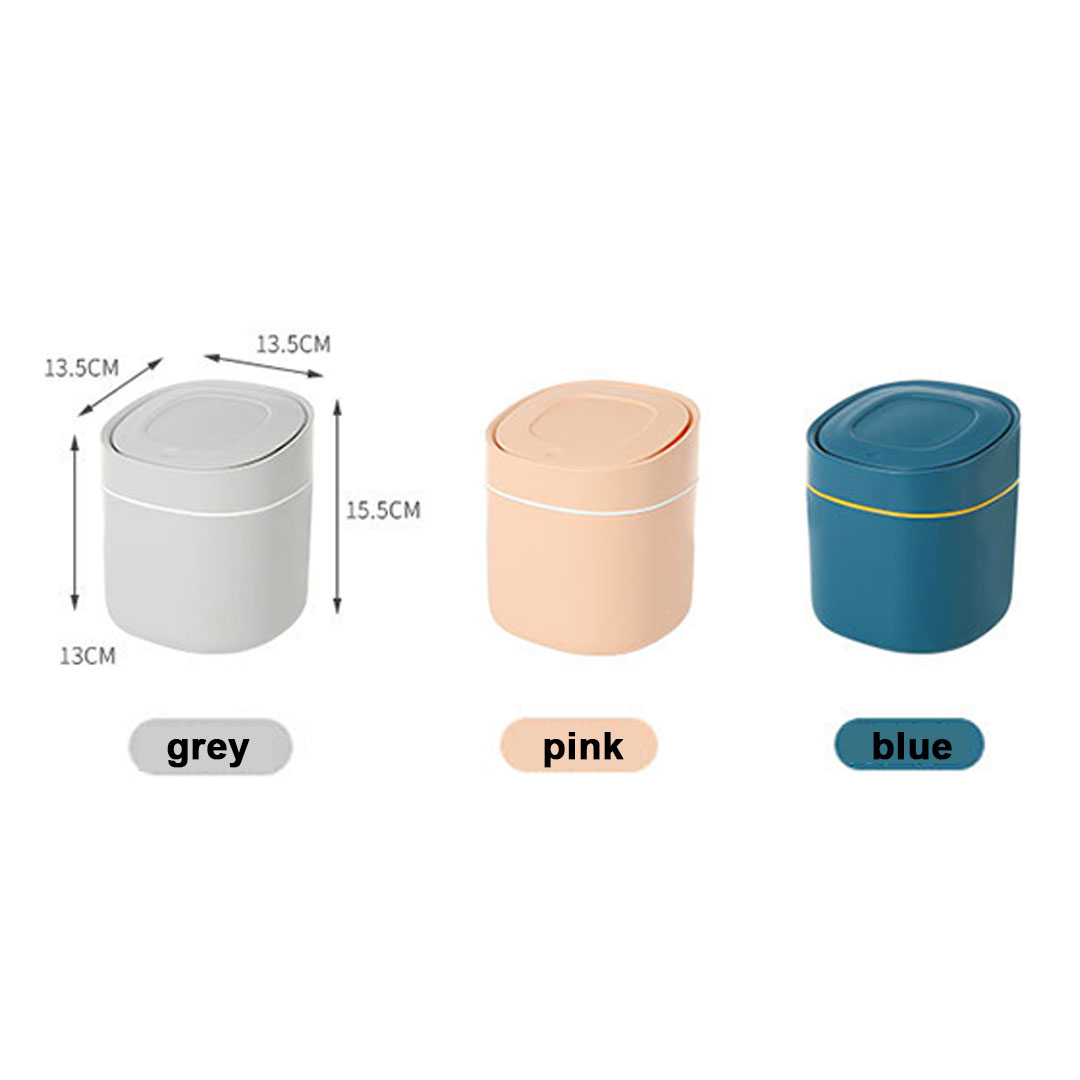 MINI DESK BIN TRASH CAN DESKTOP BIN CAR SMALL WASTE BIN BASKET MINI ...