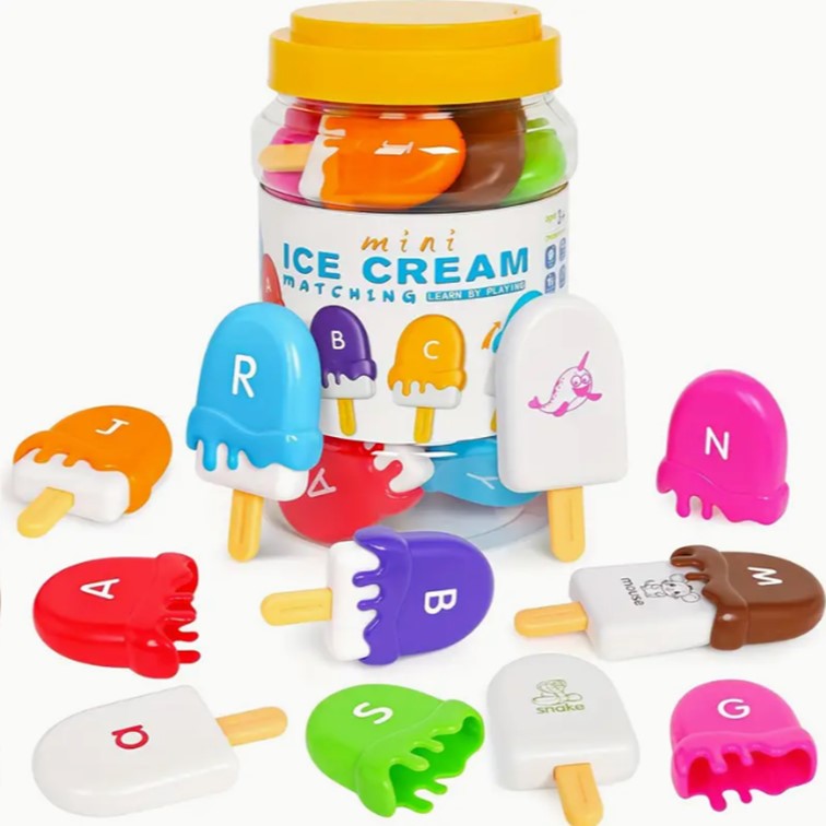ABC ice cream toys abc toys alphabet toy mainan abc dan 123 kanak kanak ...