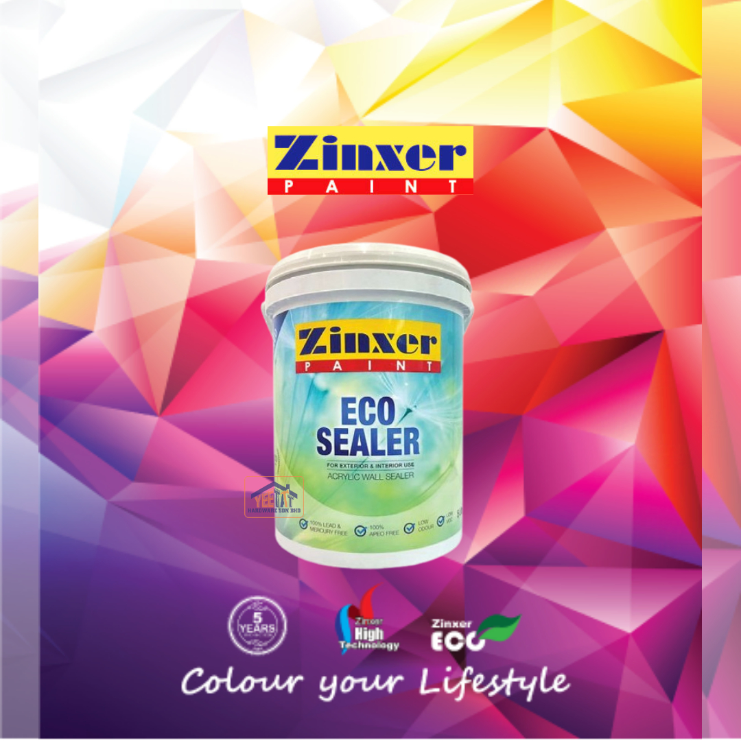 [ ZINXER PAINT ] Eco Sealer Acrylic Wall Sealer White Colour Super ...
