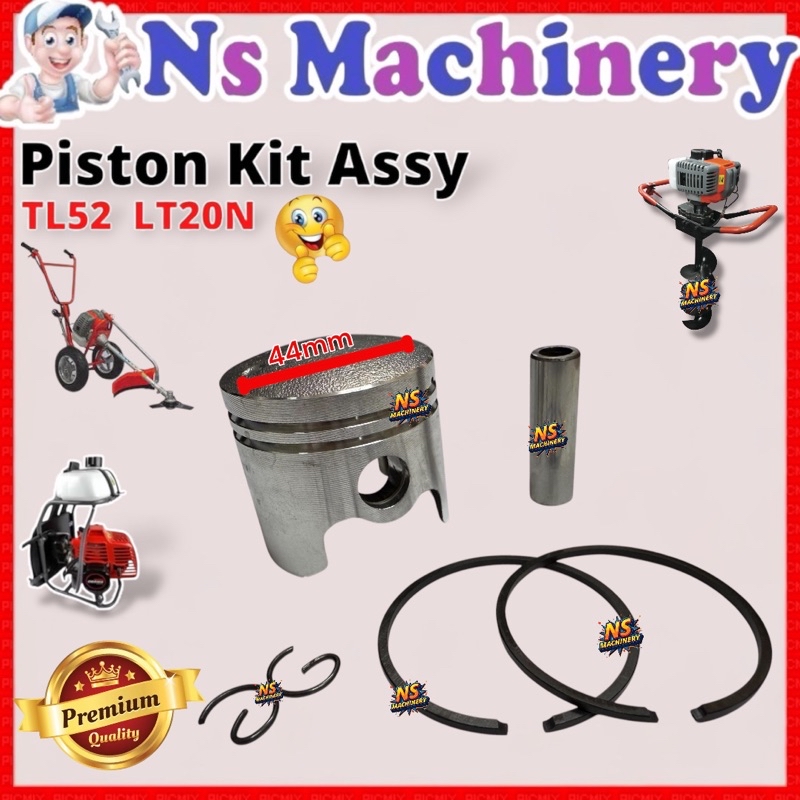 Piston Kit TL52 Brush Cutter Mesin Rumput Cylinder Piston Assy Ogawa ...