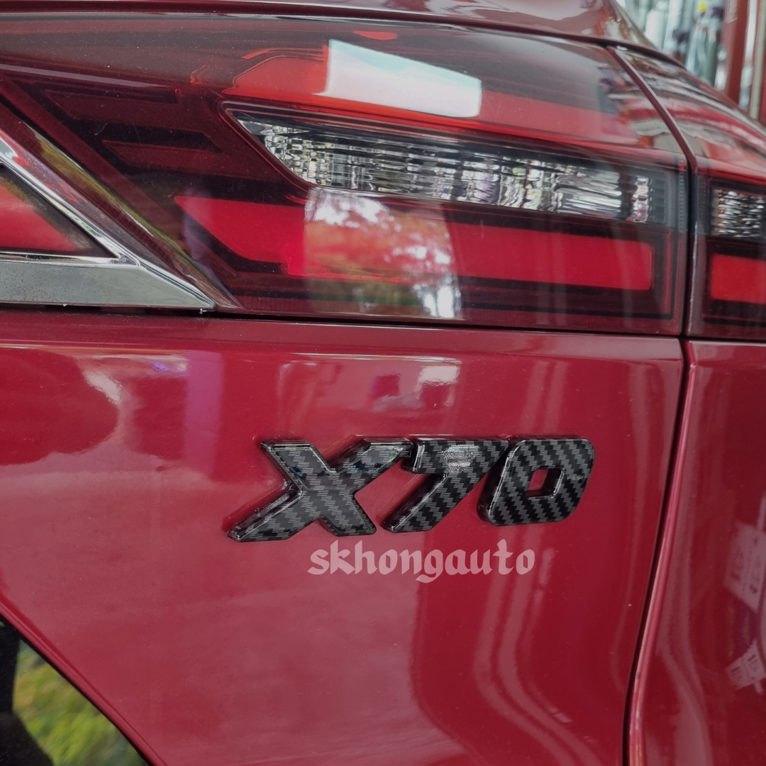 proton x70 car logo emblem cover forged carbon fiber car accessories ...