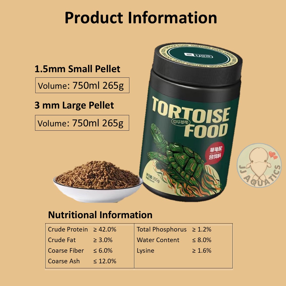 🔥Ready Stock🔥YEE High Protein Tortoise Food High Protein Turtle Food ...