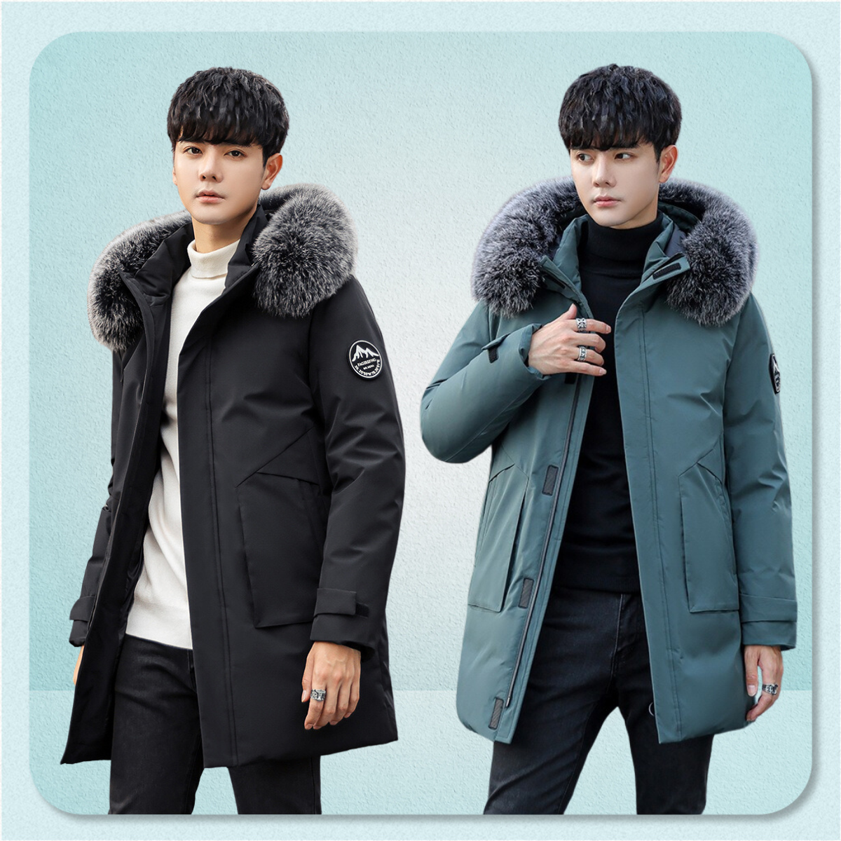 A084 Hitchie -15Deg Man Winter Snow Cold Down Jacket Men Fleece Coat ...