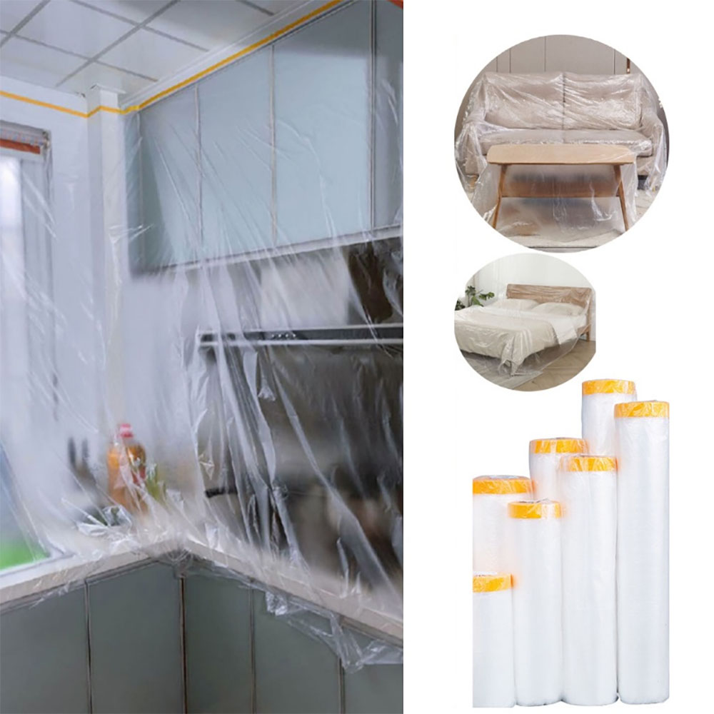 C-Mall Furniture Sofa Dust Proof Film Plastic Cover Home Protective ...