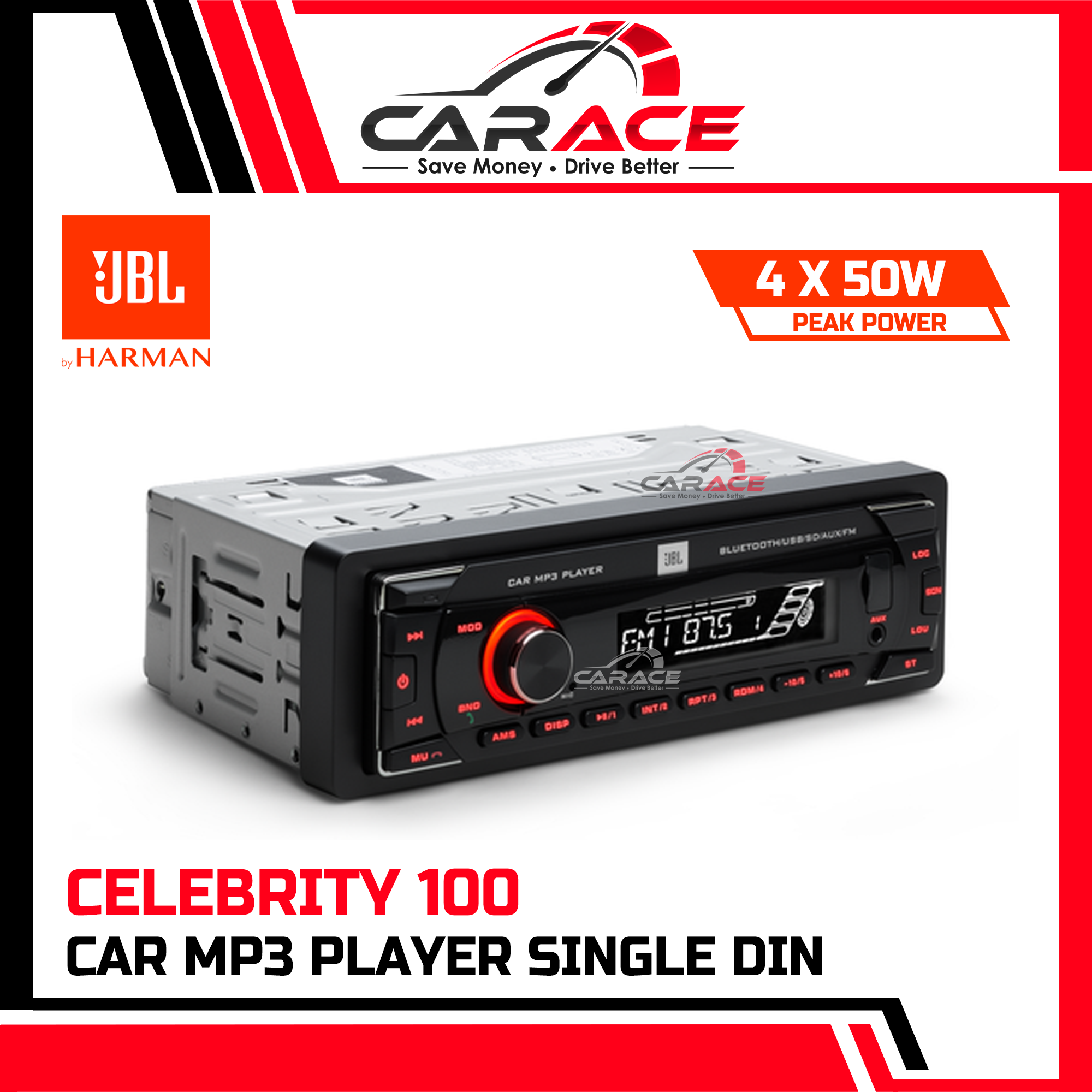 JBL Celebrity 100 Car MP3 Player/ Bluetooth / USB / SD / AUX / FM Radio | Shopee Malaysia