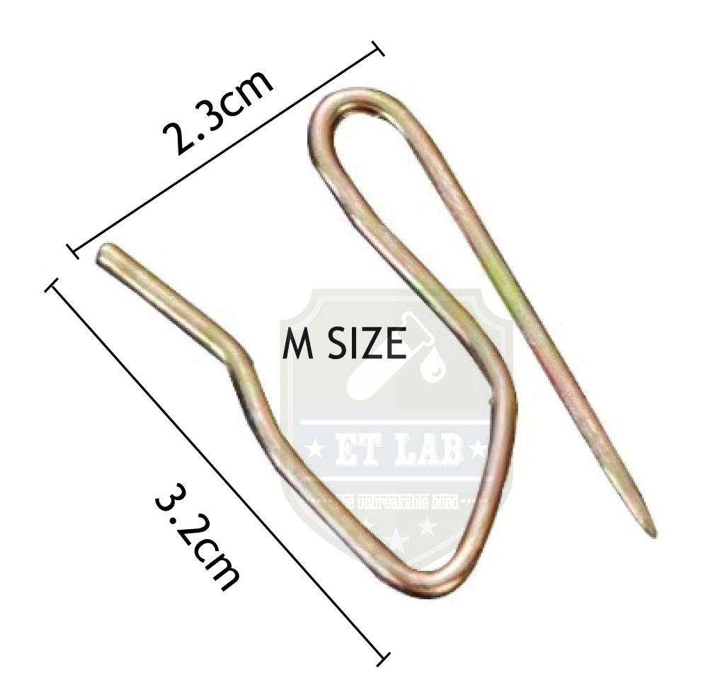 10 PCS 50 PCS CURTAIN PIN HOOK END HOOK METAL PIN-ON / 168 END HOOK ...