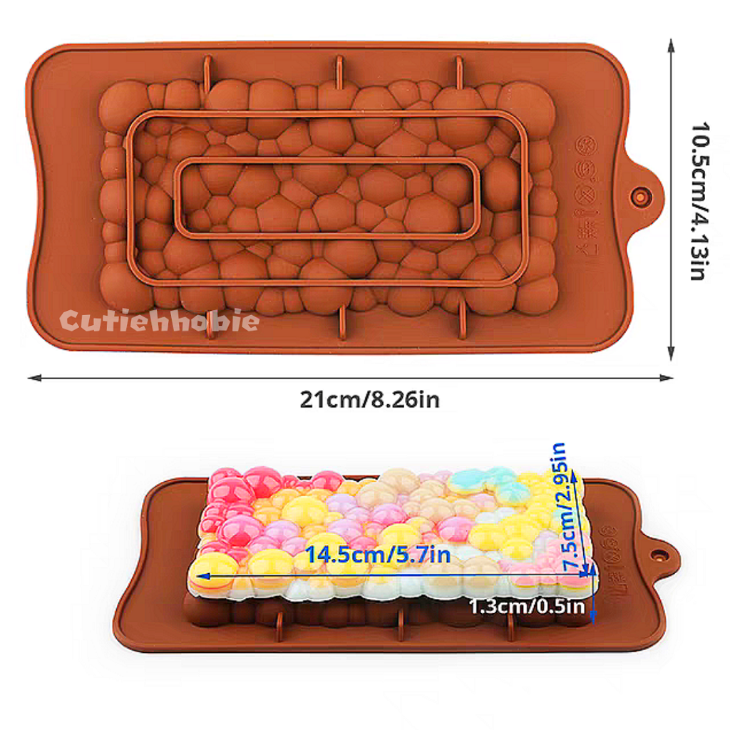 Silicone Chocolate Mould Dubai Coklat Silikon Bar Mold Baking Jelly ...