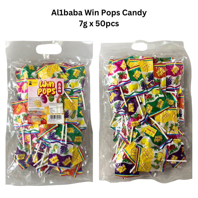 *Halal* Al1baba Win Pops Candy 7g x 50pcs | Shopee Malaysia