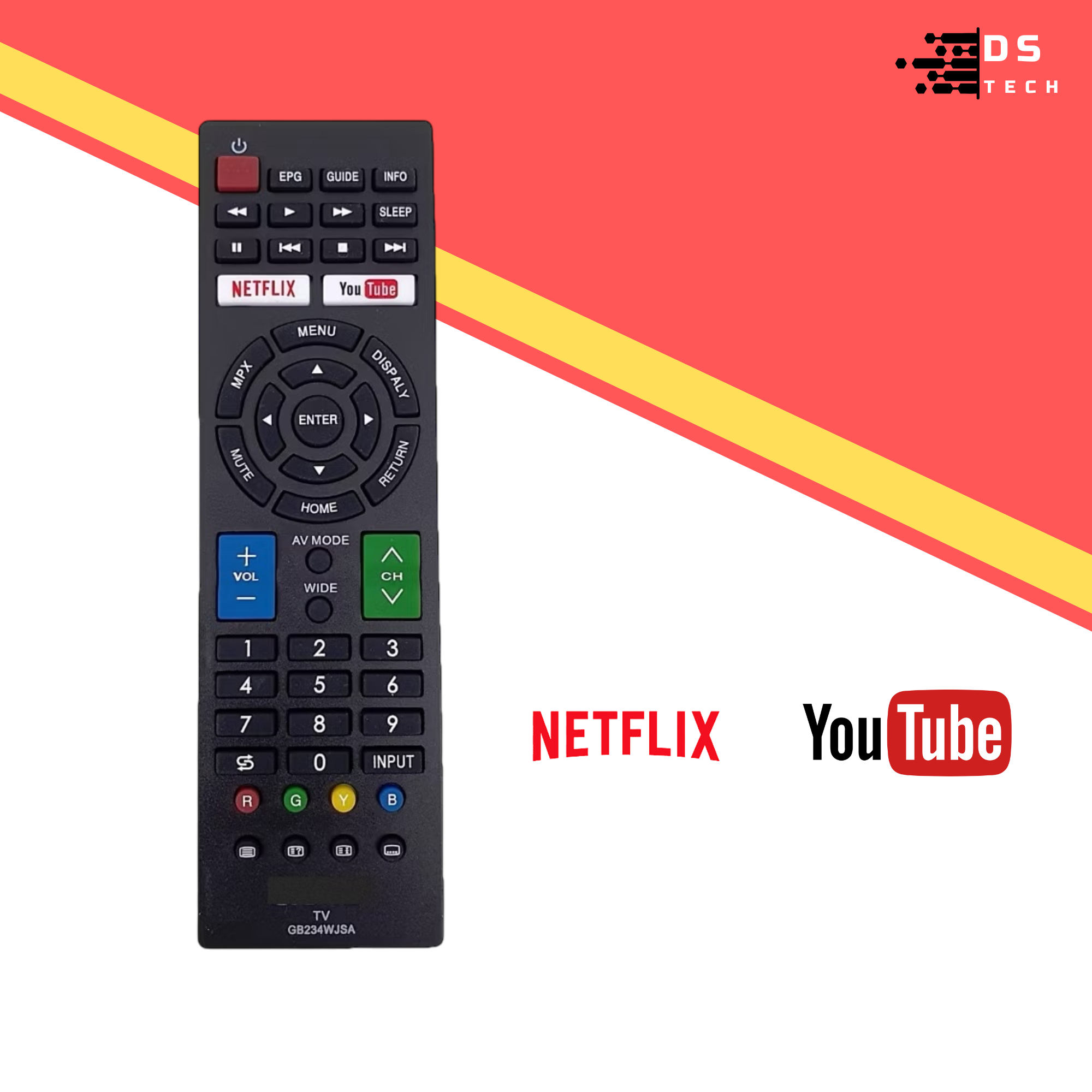 [M'SIA STOCK] SHARP SMART LED LCD TV REMOTE CONTROL REPLACEMENT ...