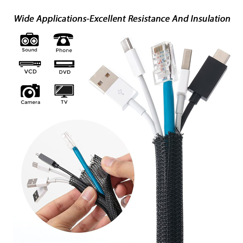 Management Cable Cover Protection Wire Protector PC TV Cable Split ...