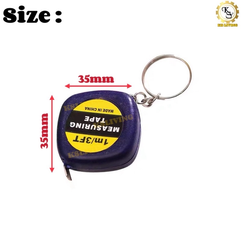 Kim.S Mini Measuring Tape 1M Tali Tape Ukur 1M Measure Tape Measuring ...