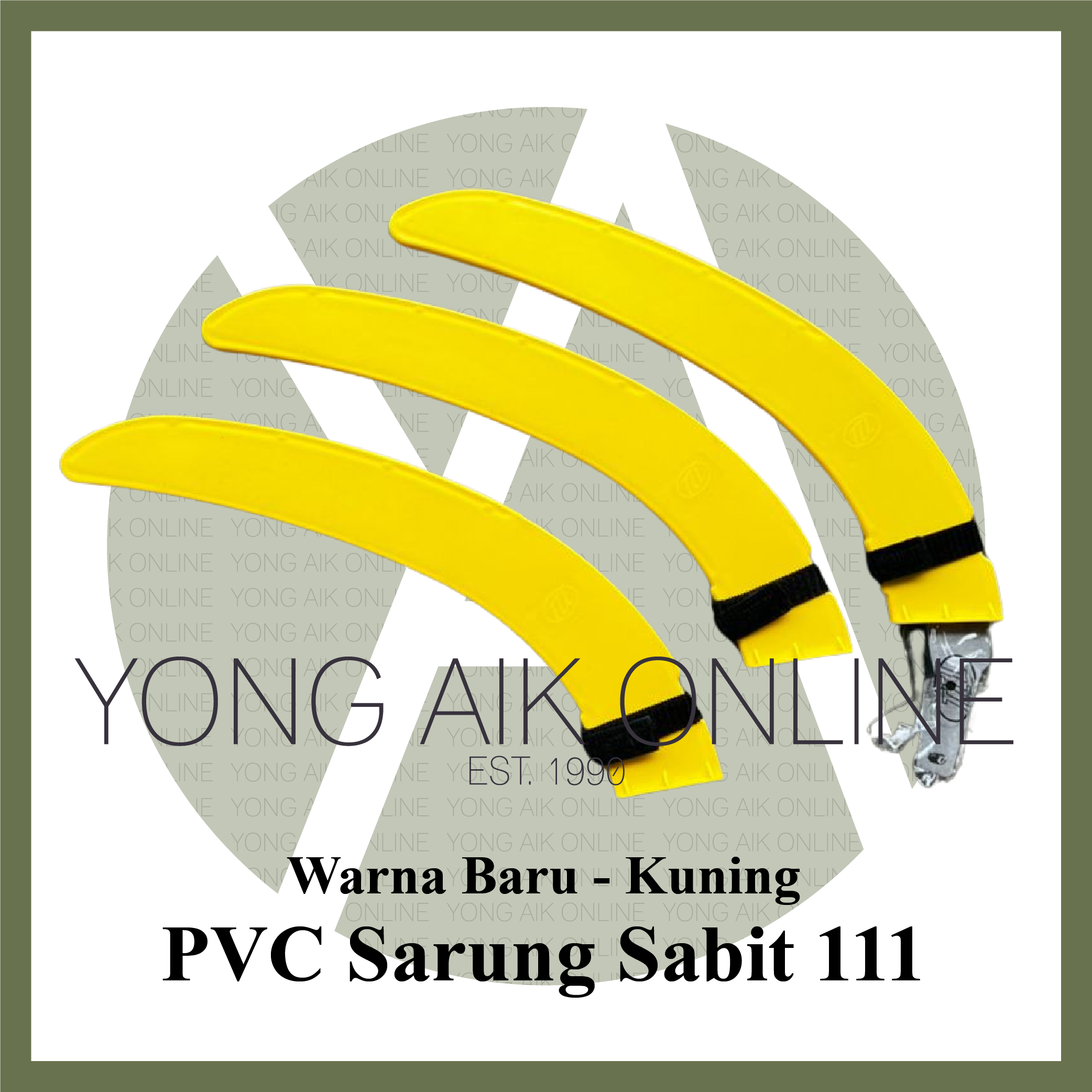 [100% ORIGINAL] All New Color Yellow PVC Sarung Sabit 111 | Plastic ...