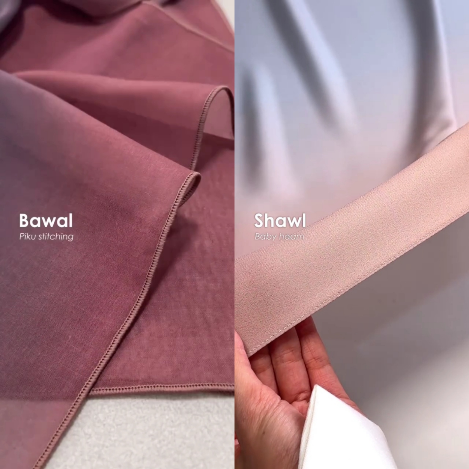 OMBRE (gradient coloring bawal & shawl) by Tudung Ruffle | Shopee Malaysia