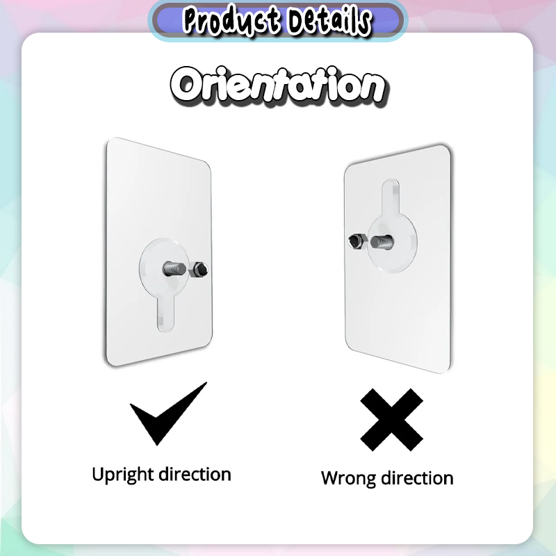 [Little B House] Punch-Free Wall Hook Non-Marking Wall Screw Sticker ...