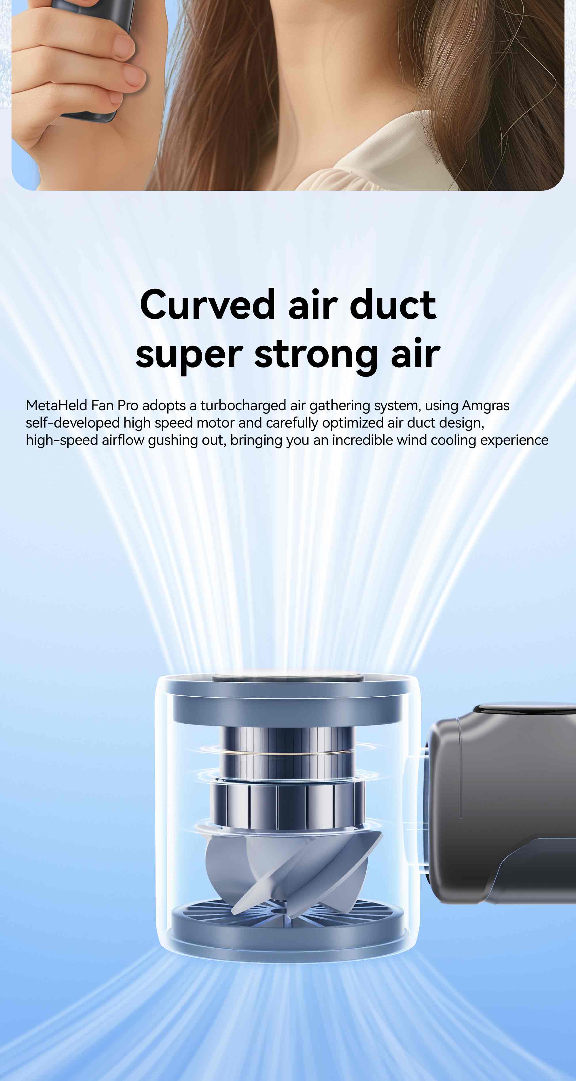 Amgras MetaHeld Fan Pro Portable Turbo Fan +Amgras Eternity Ⅲ NC ...