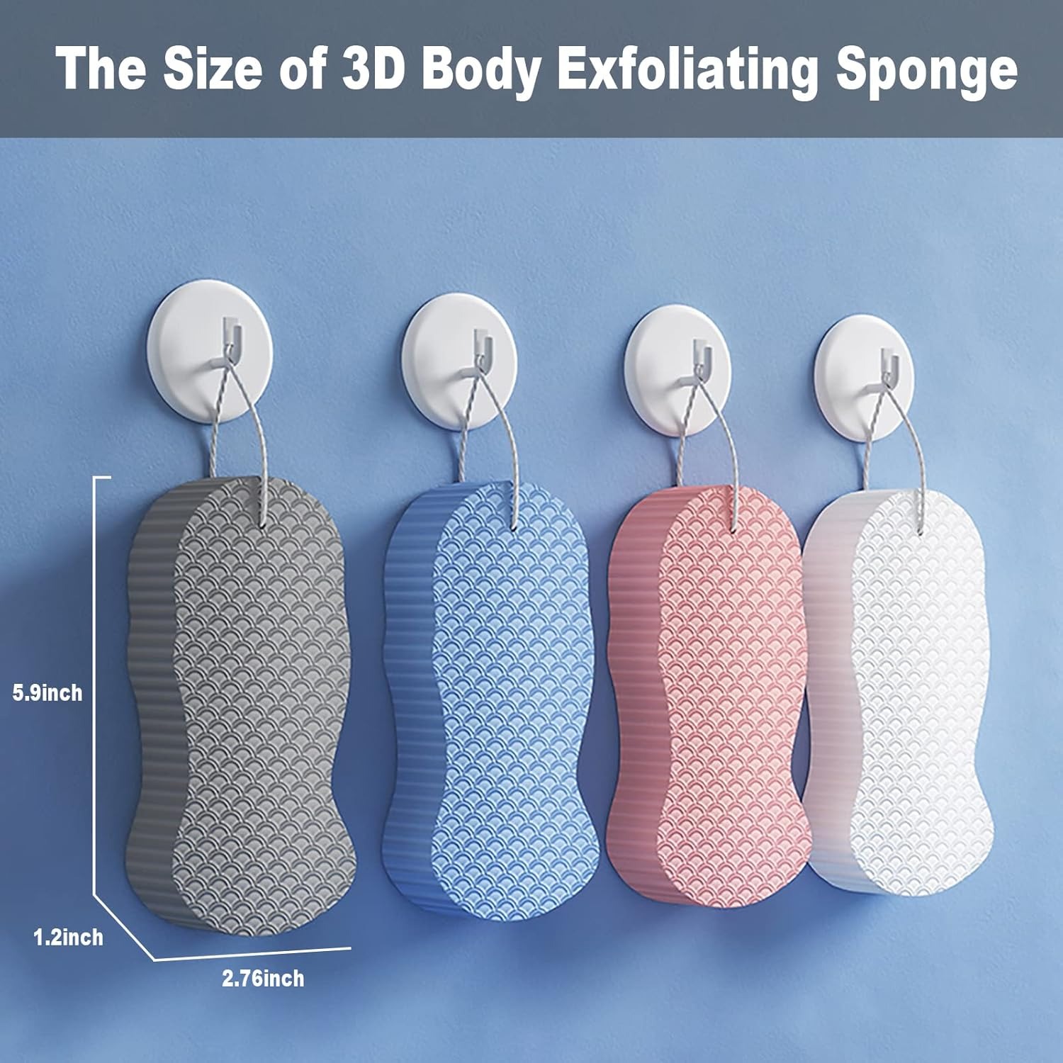 [M'sia Stock] Japanese Exfoliate Soft Body Scrub Sponge Body Shower ...