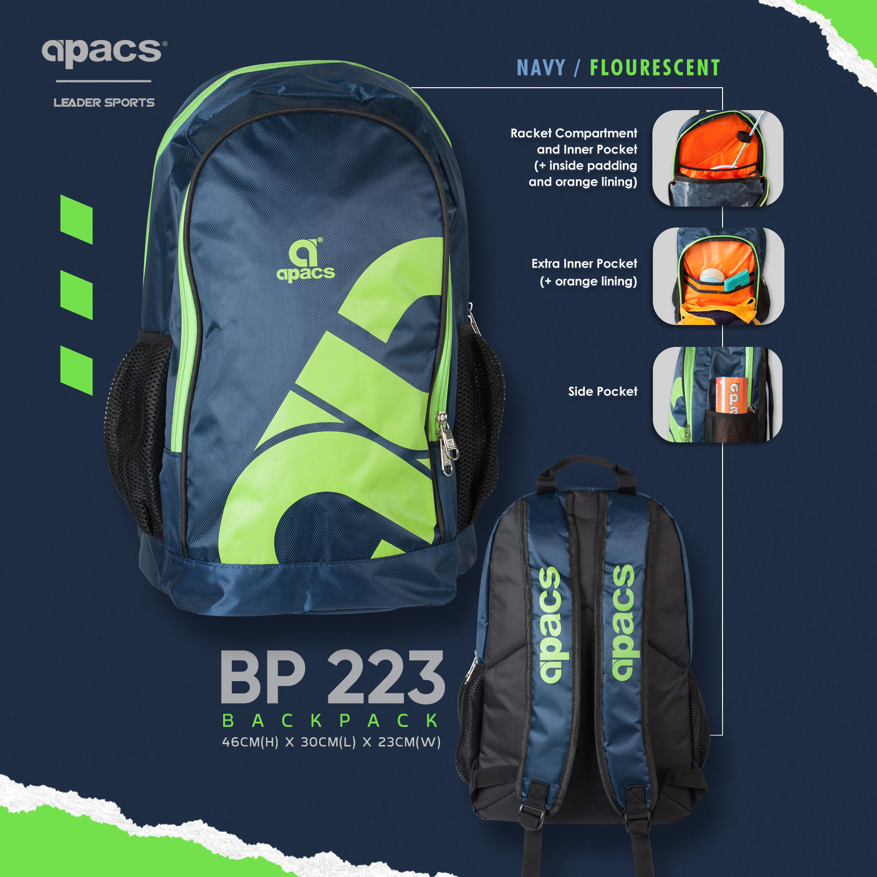 APACS BACKPACK BP223-LI | Shopee Malaysia