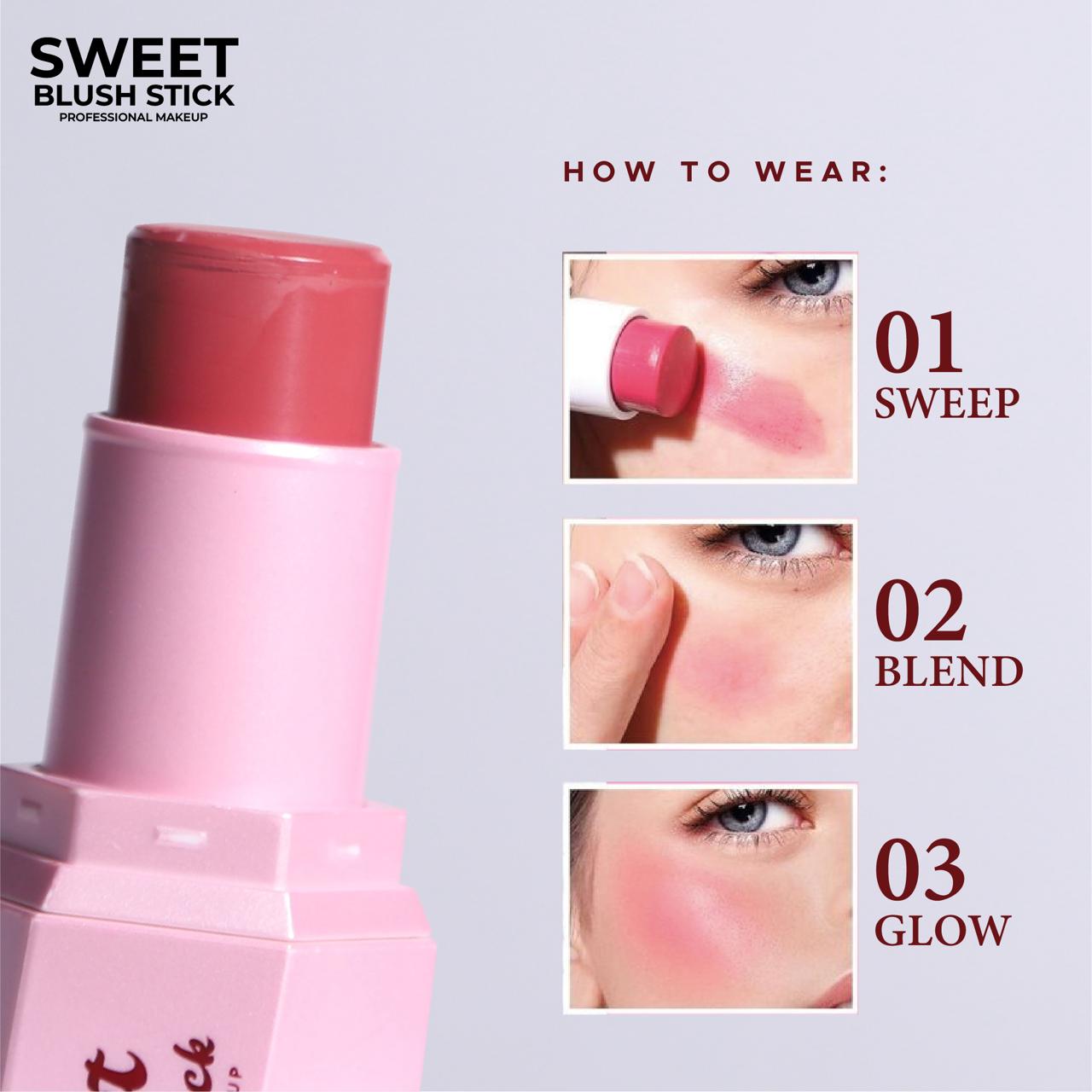 DHERBS SWEET BLUSH STICK PROFESSIONAL MAKEUP | Shopee Malaysia