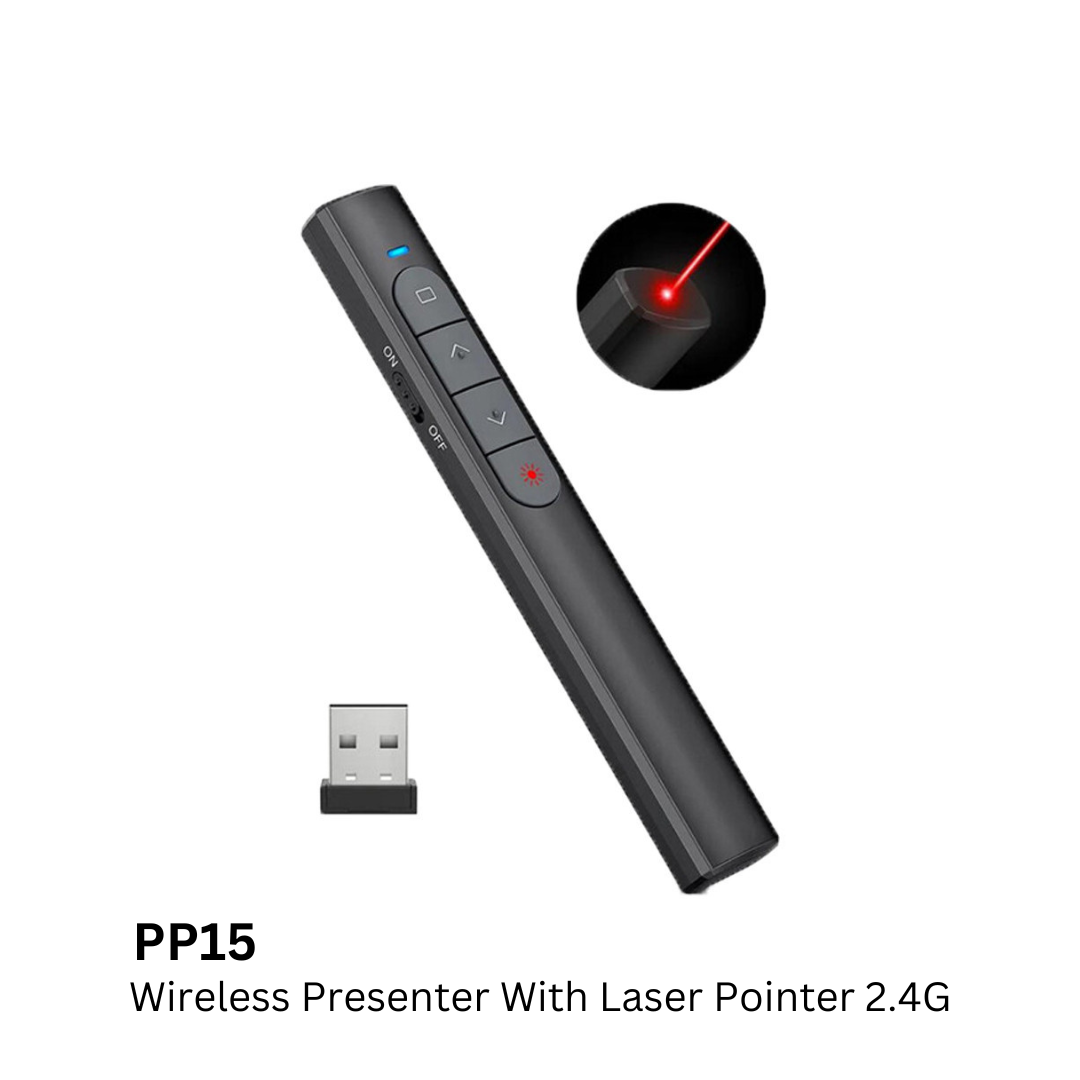 Glink 2.4Ghz Wireless Presenter With Laser Pointer Green Laser Wireless ...