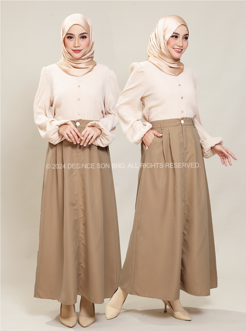 🇲🇾 DESINCE Women Skirt Maxi Skirt Long Skirt A-Line Skirt Skirt Labuh Perempuan Muslimah Skirt ...