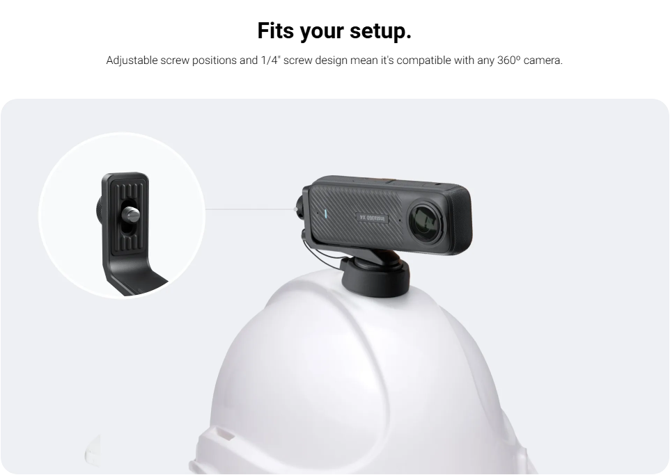 Insta360 Hard Hat Camera Mount | Shopee Malaysia