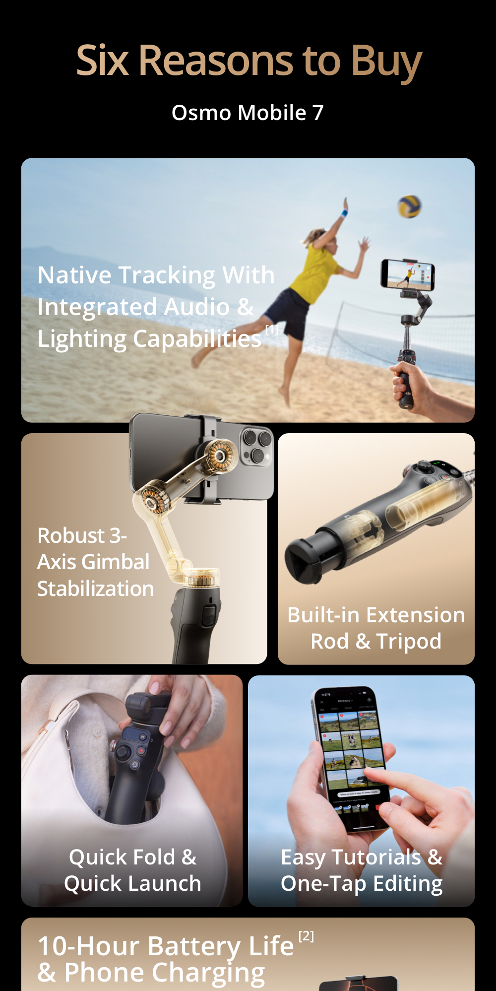 DJI Osmo Mobile 7P/ 7 - Flagship Intelligent Tracking Phone Gimbal ...