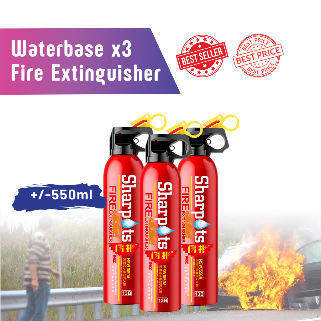 Water Based Fire Extinguisher Fire Stop Portable Automotive Home ...