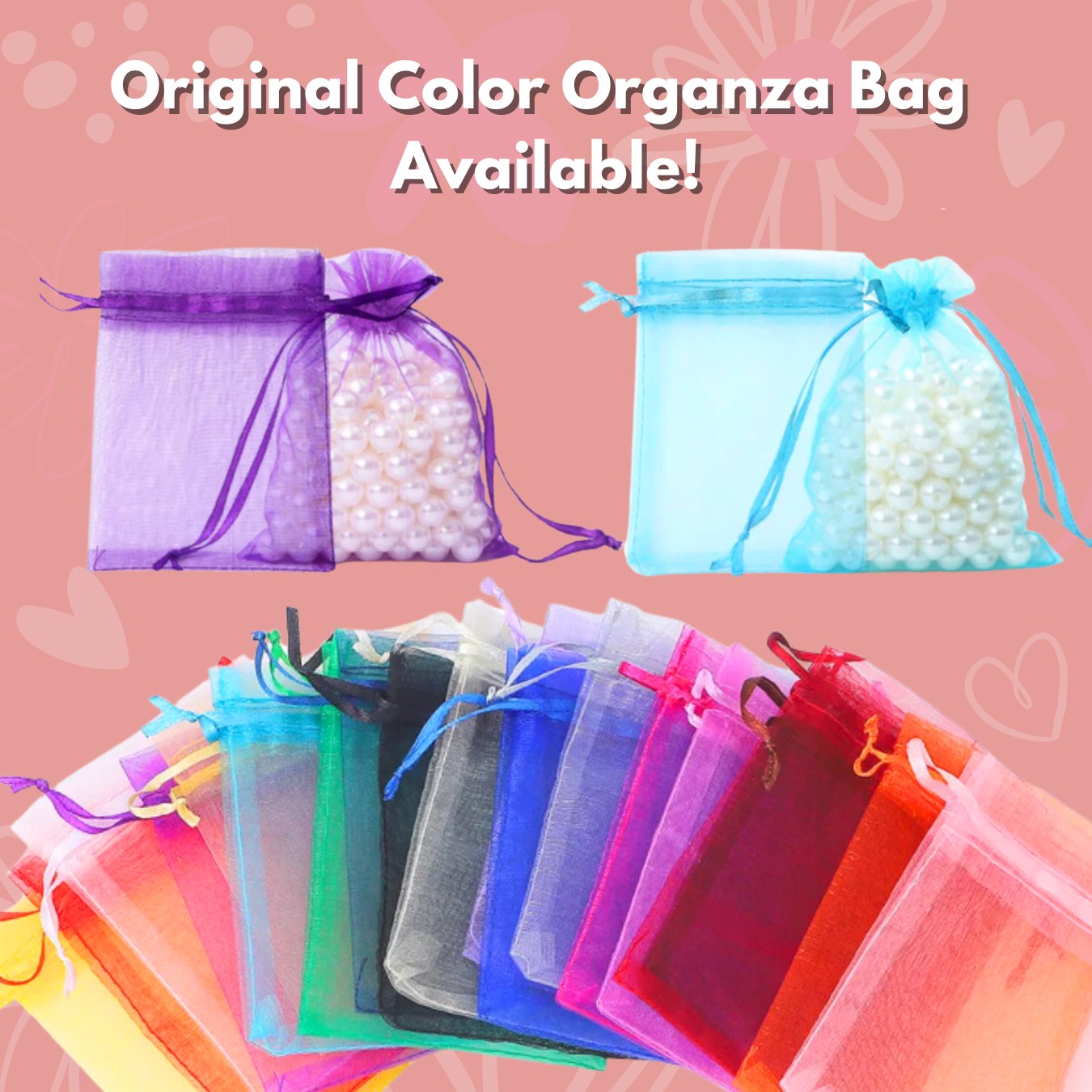 Momoyocraft Star Organza Bag Colorful Organza Pouch Doorgift Beg Mini ...