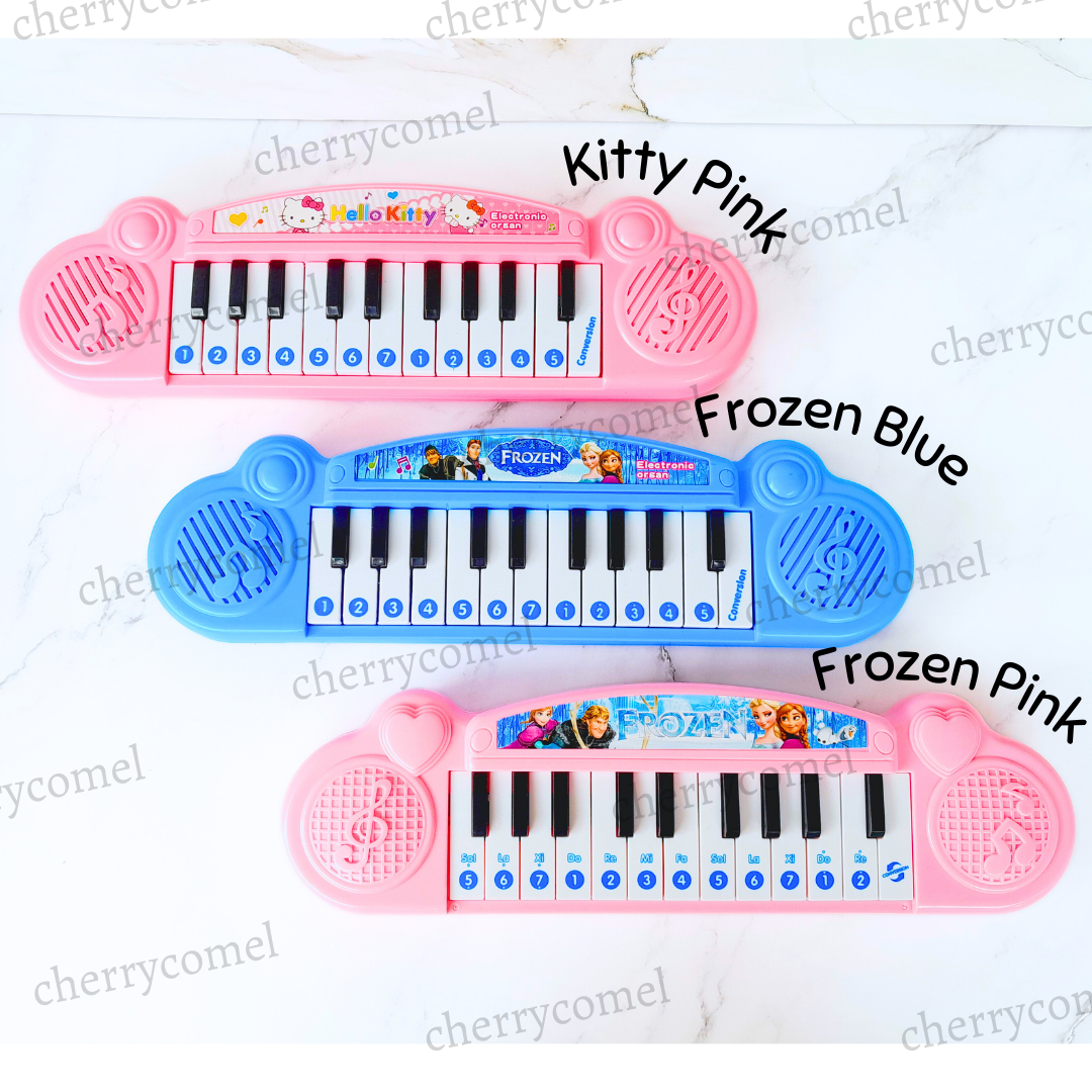 [Free Batteries] Frozen Hello Kitty Piano Keyboard Musical Instrument ...