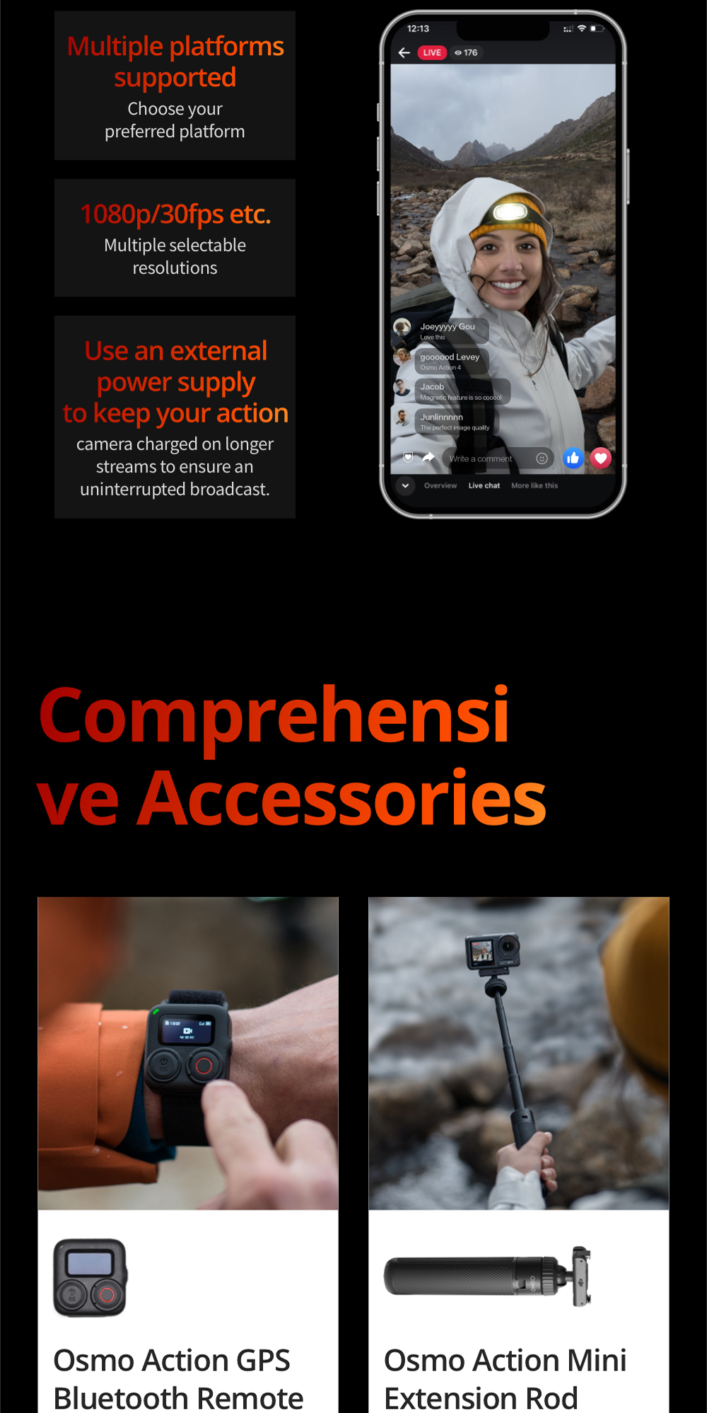 DJI Osmo Action 4 - Action Camera | 1/1.3-inch Sensor & Stunning Low ...