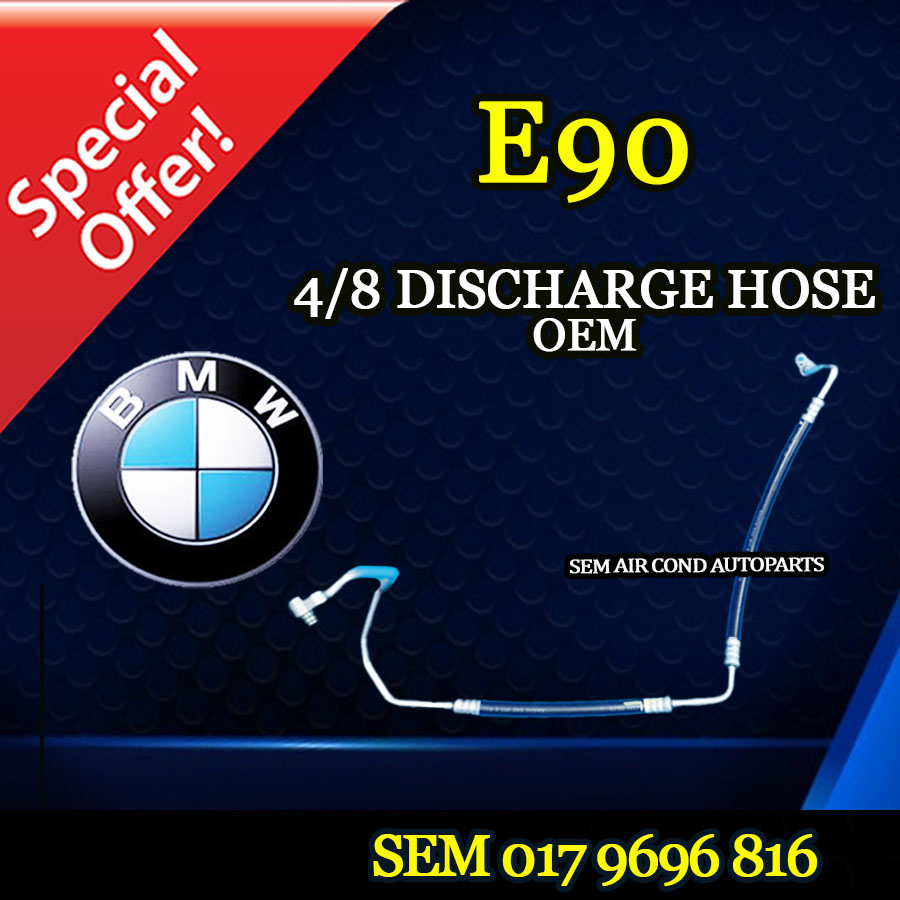 BMW E90 OEM NEW 4/8 DISCHARGE HOSE (CAR AIRCOND SYSTEM) HIGH PRESSURE ...