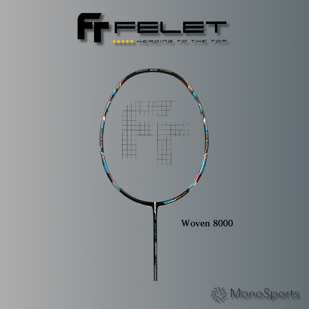 Monosports Felet Woven 8000 Pro Badminton Racket | Shopee Malaysia