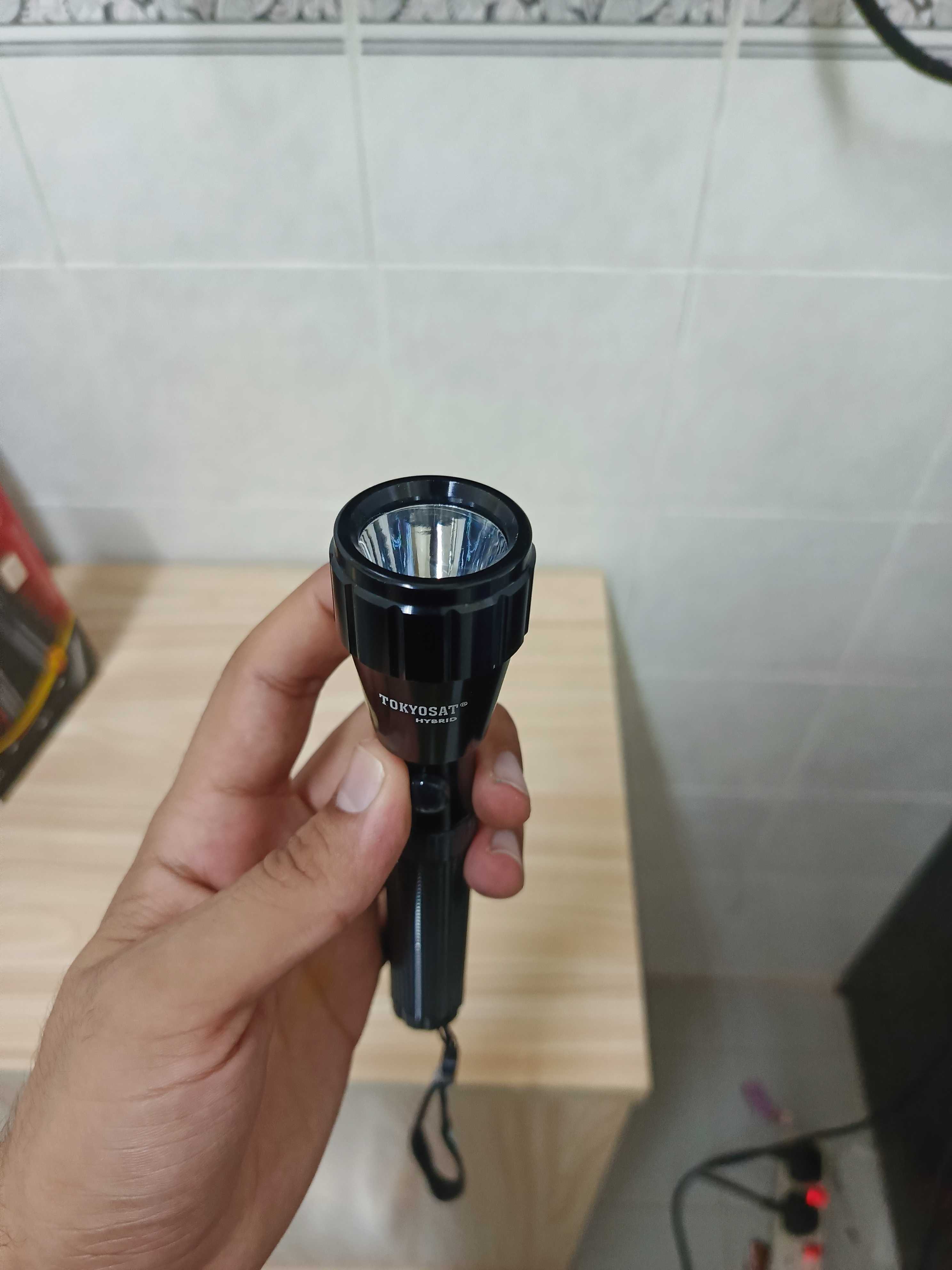 Tokyosat TS-9500 Hybrid Rechargeable LED FlashLight 8000mah Super power ...