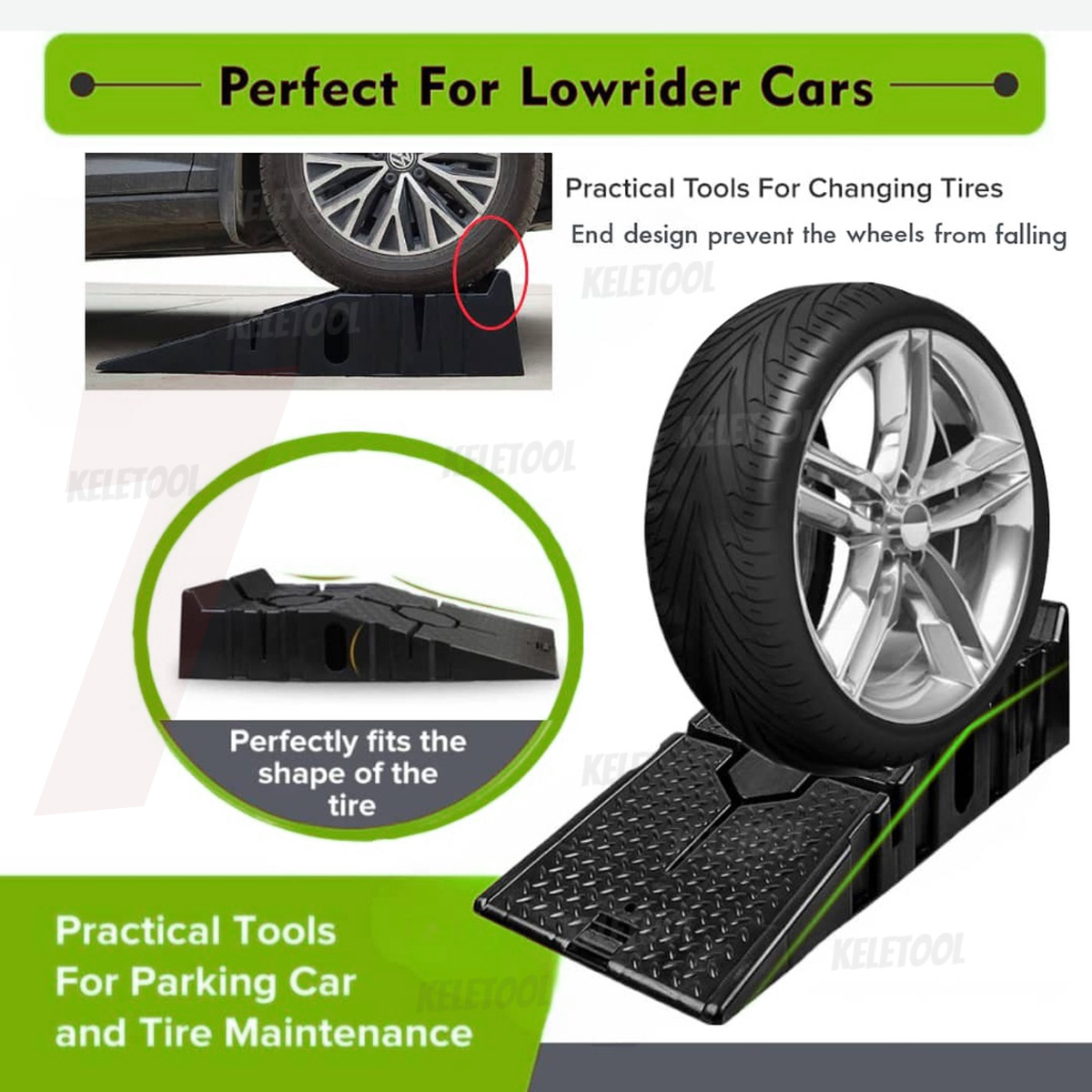 Jack Stand Jack kereta Heavy Duty Plastic Car Ramps Ramp Car Vehicle ...