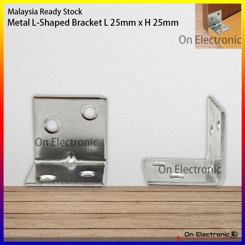 Malaysia Ready Stock DIY 25mm x25mm x 1mm Furniture Angle Bracket / L ...