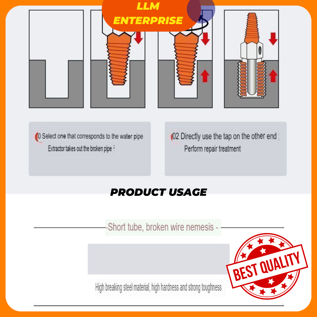 2 Way Pipe Extractor 4”& 6” Pipe Damage Extractor Broken Tap Remover ...