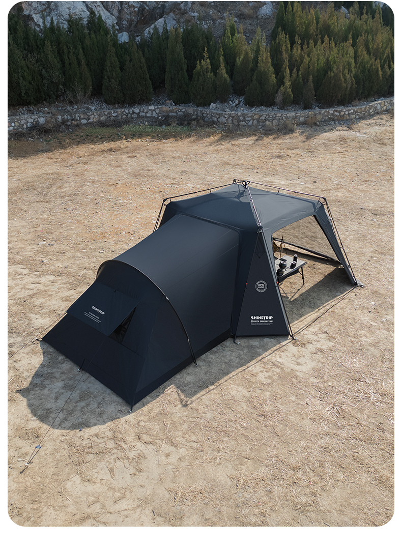 Shinetrip Auto Dome Shelter Tarp PU2000 Silver Coated Black Green Khaki ...
