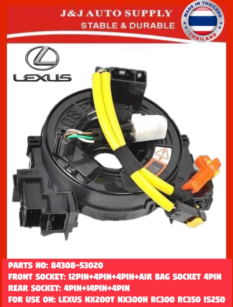 Lexus NX200t NX300h RC300 RC350 IS250 OEM Clock Spring Spiral Cable ...