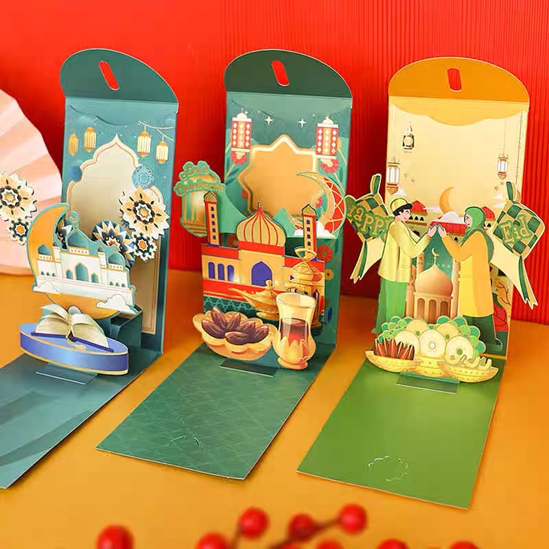Sampul Duit Raya 2025 Premium 3D Cantik Green Packet Ampau Angpau Raya ...