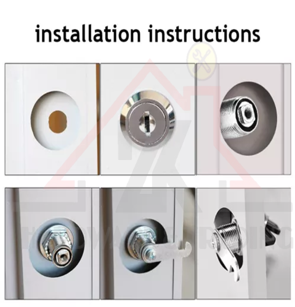 Kunci Laci Locker Drawer Lock Almari Drawer Cabinet Lock Cam Lock ...