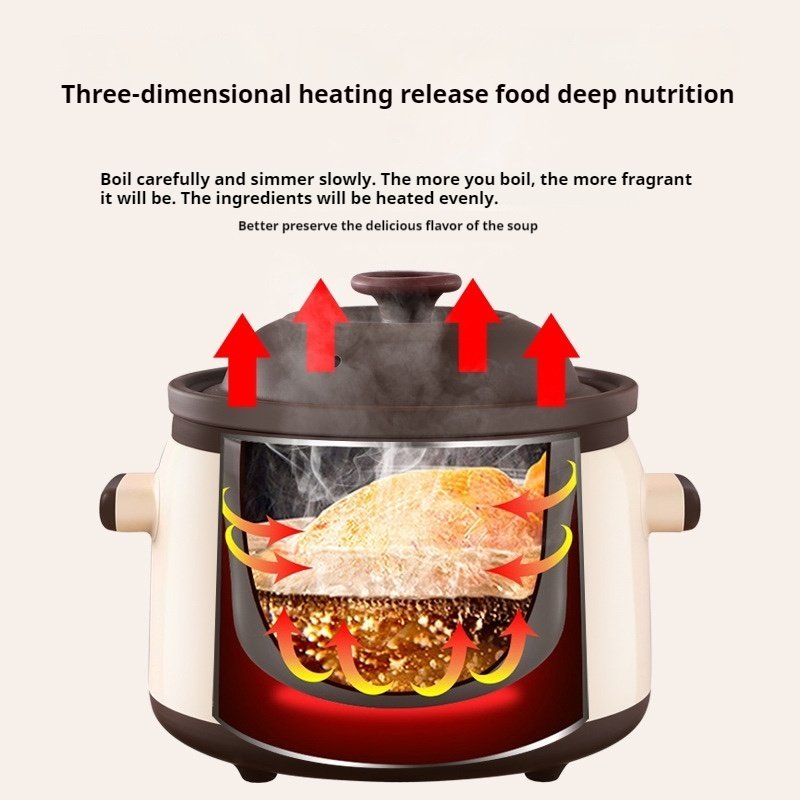 [Same-day delivery] 6L large-capacity electric stew pot fully automatic ...