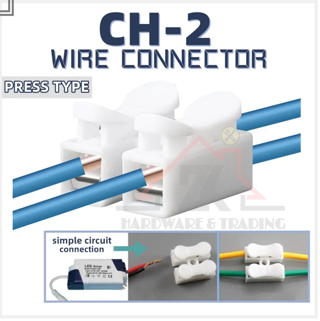 Penyambung Wayar Kabel Konnector Electrical Wire Connector 2 way 2 pin ...