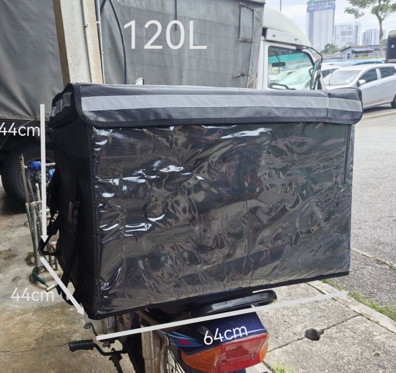 120L super big size food delivery bag parcel delivery bag no sling belt ...
